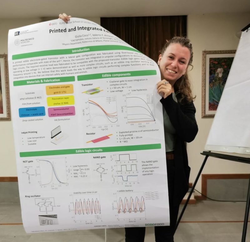 Giulia Coco Wins Best Poster Prize at ELFO Workshop – Robofood
